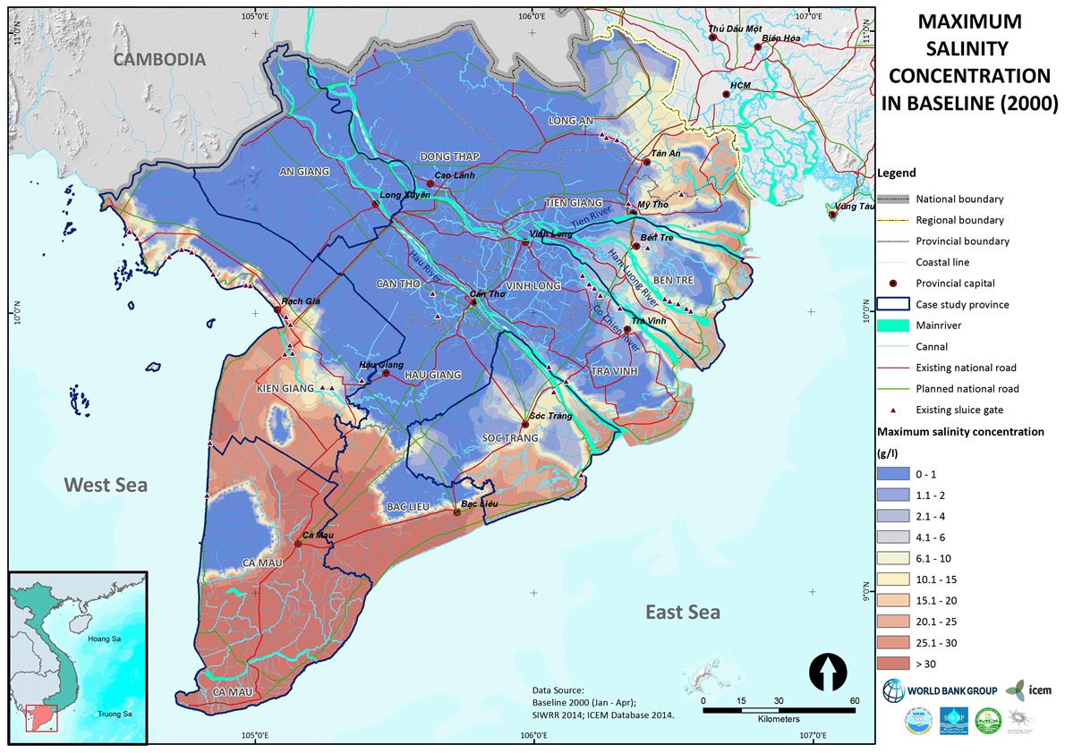 ICEM - Delta Maps Salinity Concentration